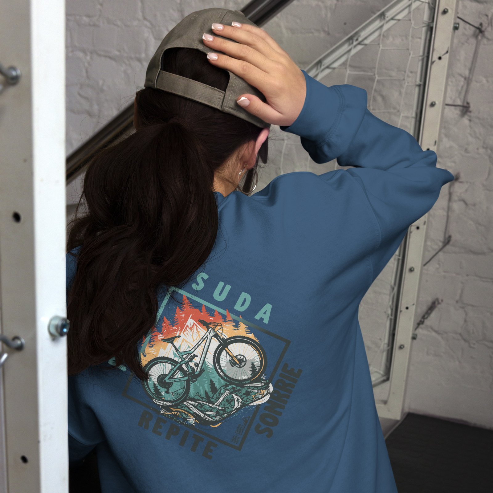 Sudadera unisex Pedalea Suda Sonríe Repite | TRAIL SHIRTS